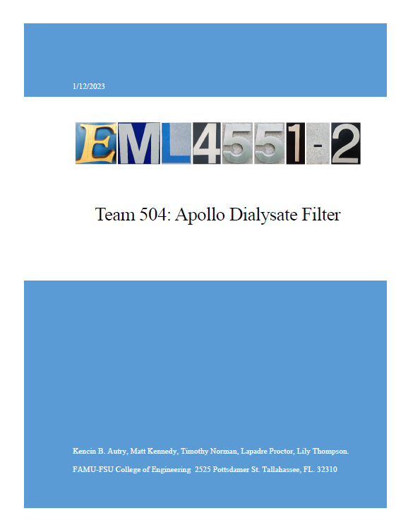 Team 504 - Apollo Renal Therapeutics
